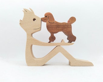 Zappa and Poodle as the Master and Dog - Etsy