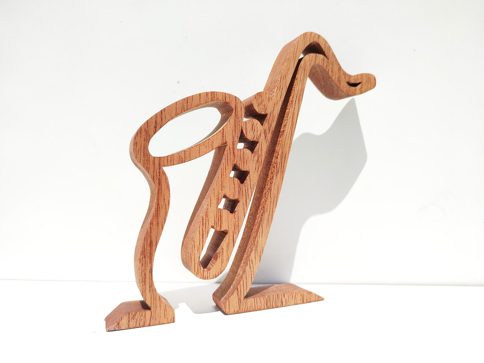 Saxophone Minimal Handmade Wood Art - Etsy