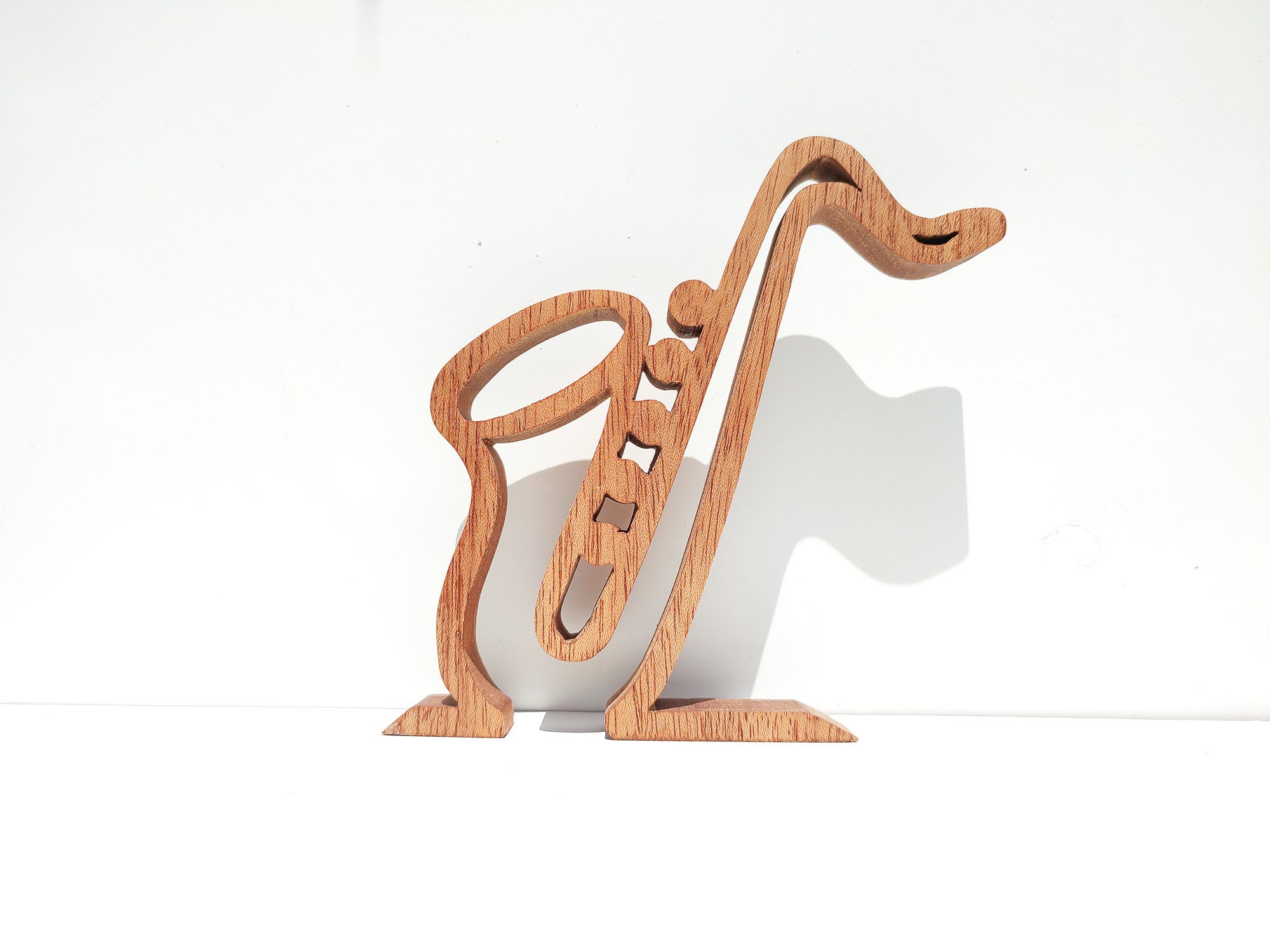 Saxophone Minimal Handmade Wood Art - Etsy