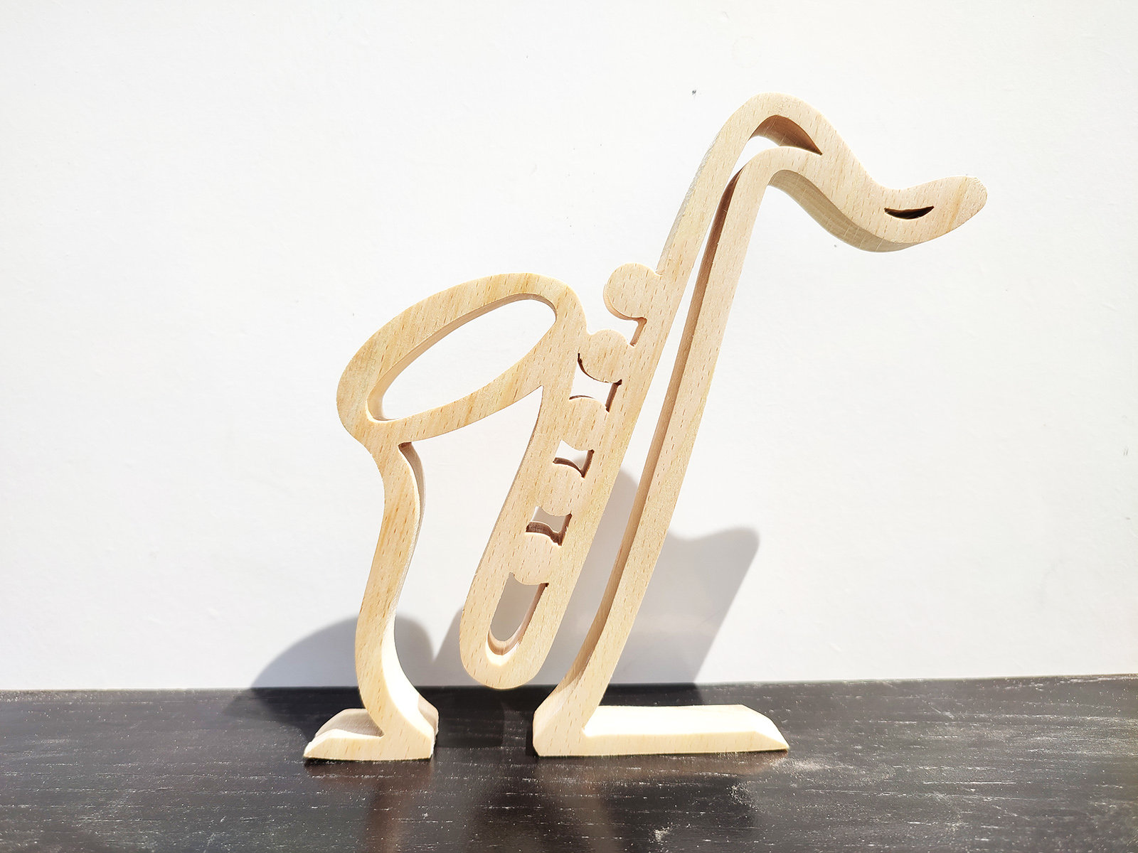 Saxophone Minimal Handmade Wood Art - Etsy