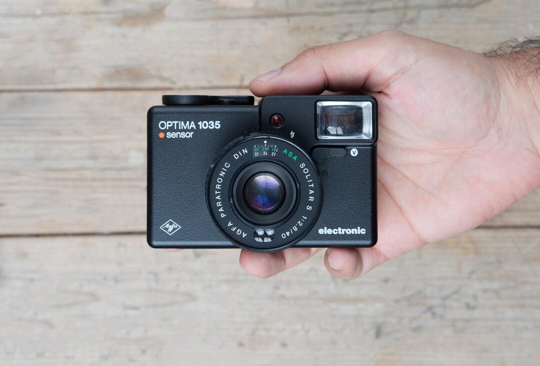 RARE Agfa Optima 1035 Electronic / 40mm F/2.8 Lens / 35mm Zone Focus ...