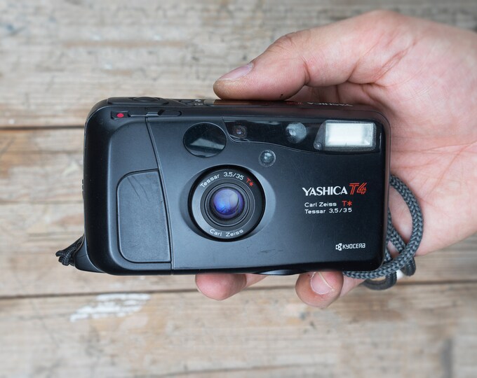 Yashica T4 Safari Limited Edition Kyocera Slim T Point and Shoot Analog Camera Like New Vintage ...