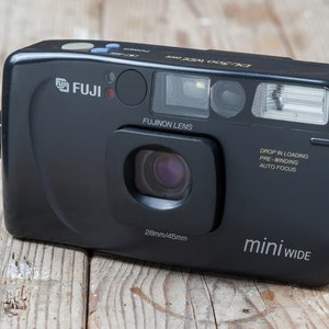 Fuji DL-500 Mini Wide Date / Cardia Travel Mini Dual / Black 35mm Point and Shoot Film Camera ...