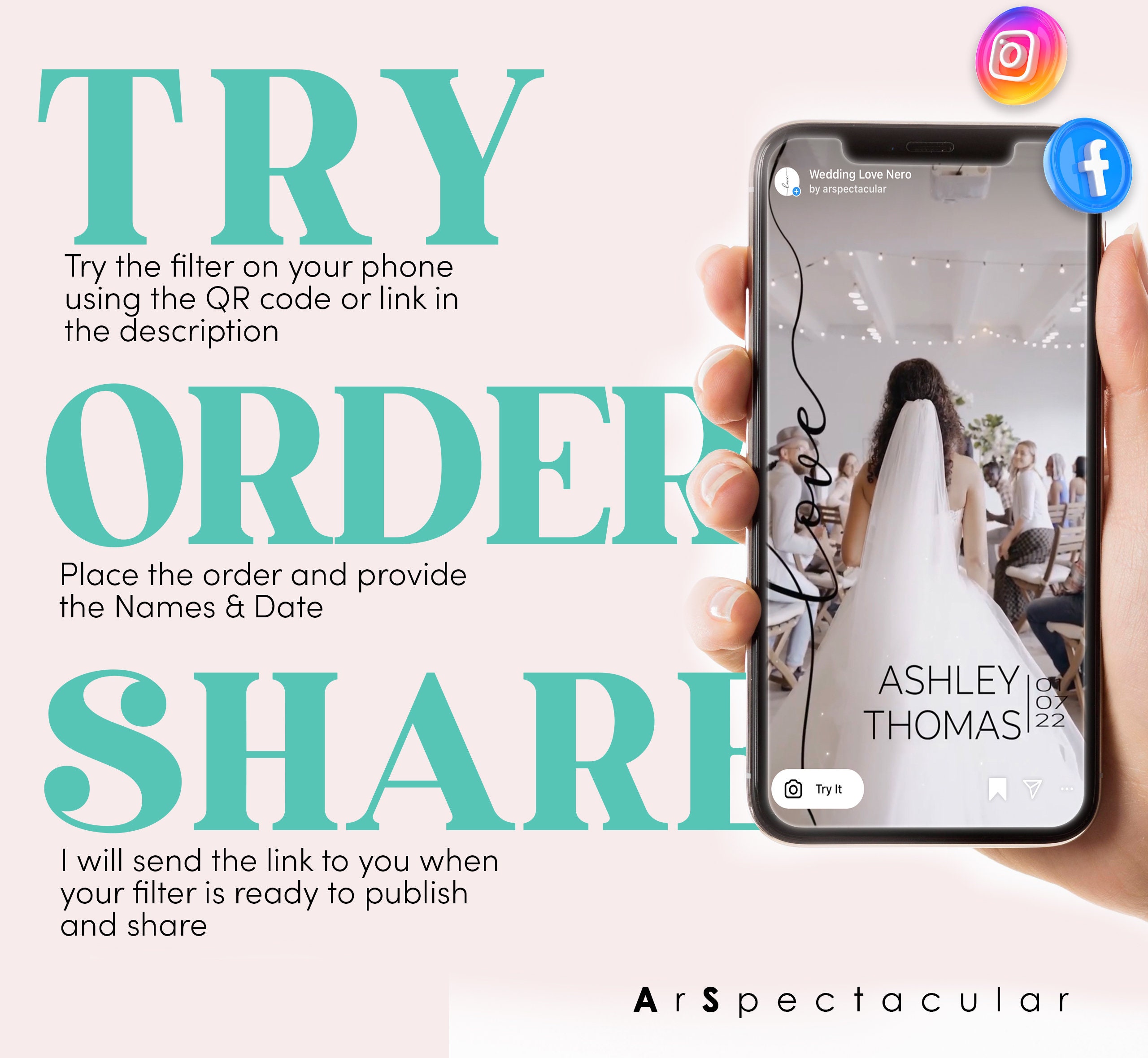 Instagram the Wedding Filter Glitter Facebook Engagement Effect ...