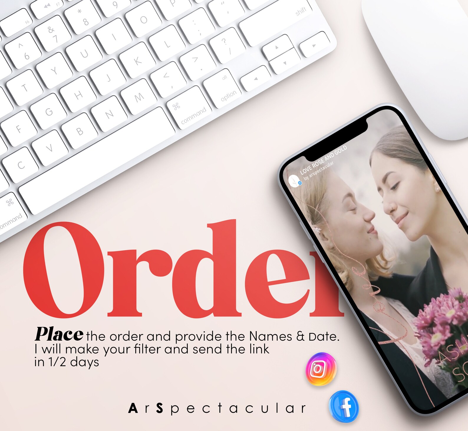 Instagram the Wedding Filter Glitter Facebook Engagement Effect ...