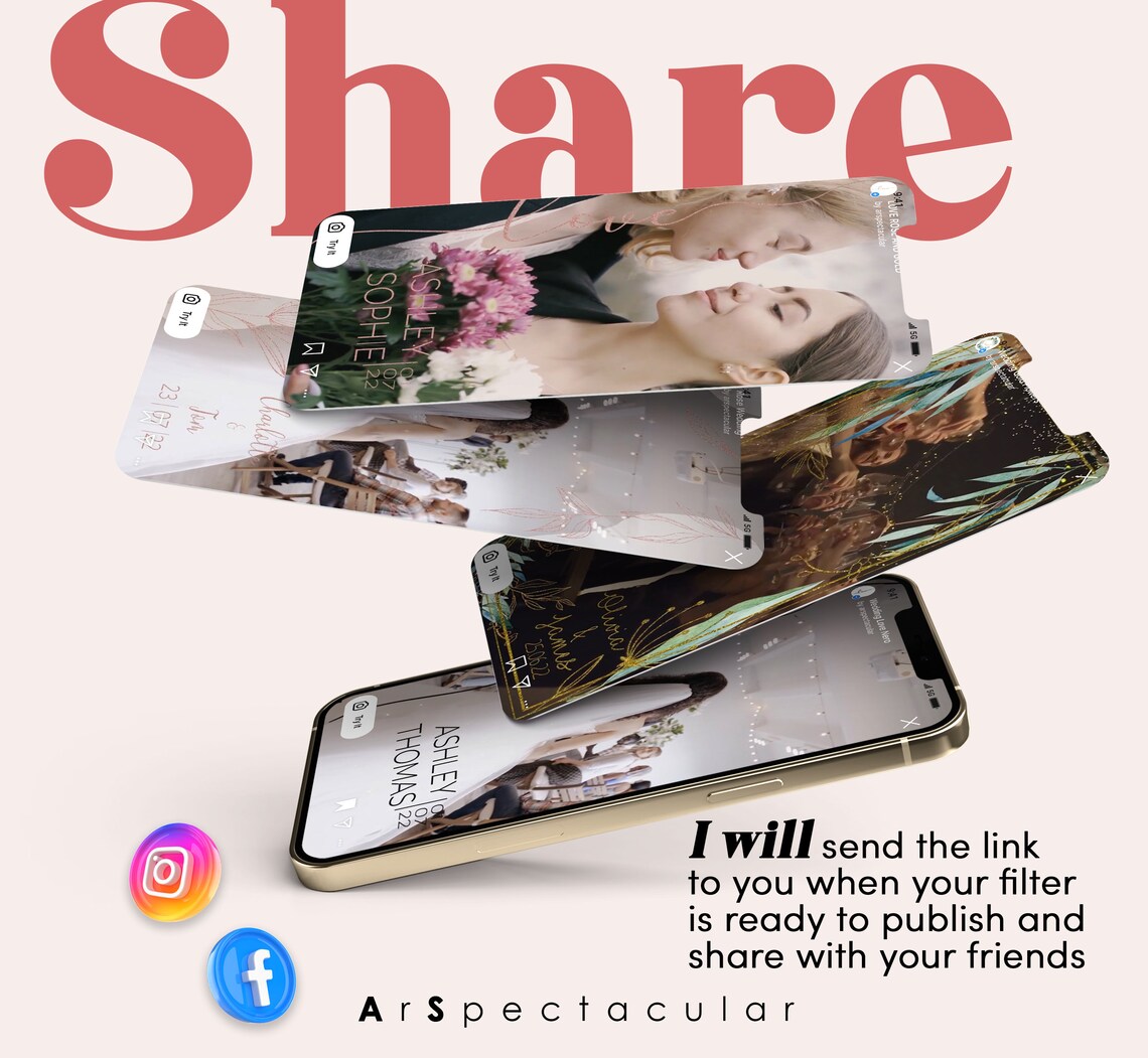 Instagram the Wedding Filter Glitter Facebook Engagement Effect ...