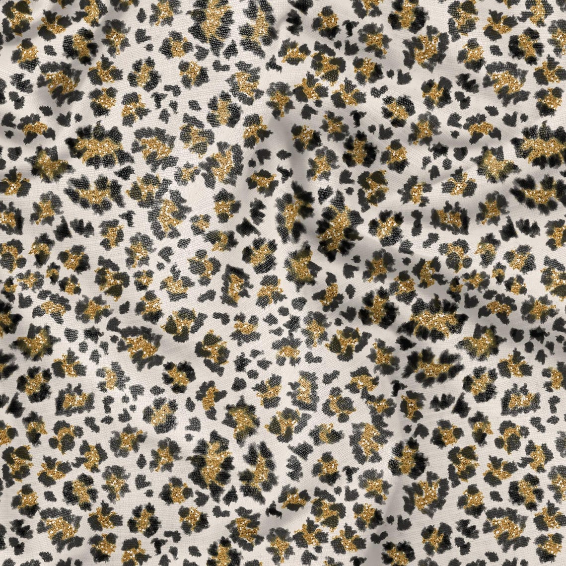 Seamless Pattern Leopard Skin Gold Glitter - Etsy
