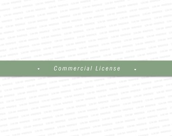 Commercial License for Single Item 1000 Pcs - Etsy