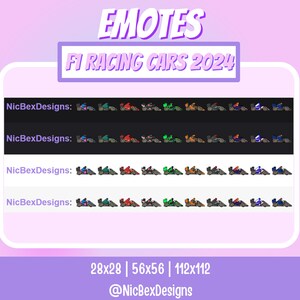 F1 Racing Car Twitch Sub Badges & Emotes / Bit Badges / Streamer ...