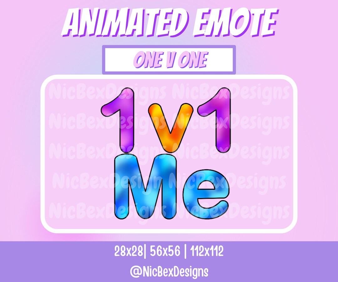 1v1 Me Twitch Animated Emote / Streamer / Youtube / Funny Twitch Emote ...