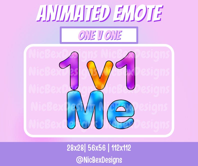 1v1 Me Twitch Animated Emote / Streamer / Youtube / Funny Twitch Emote ...