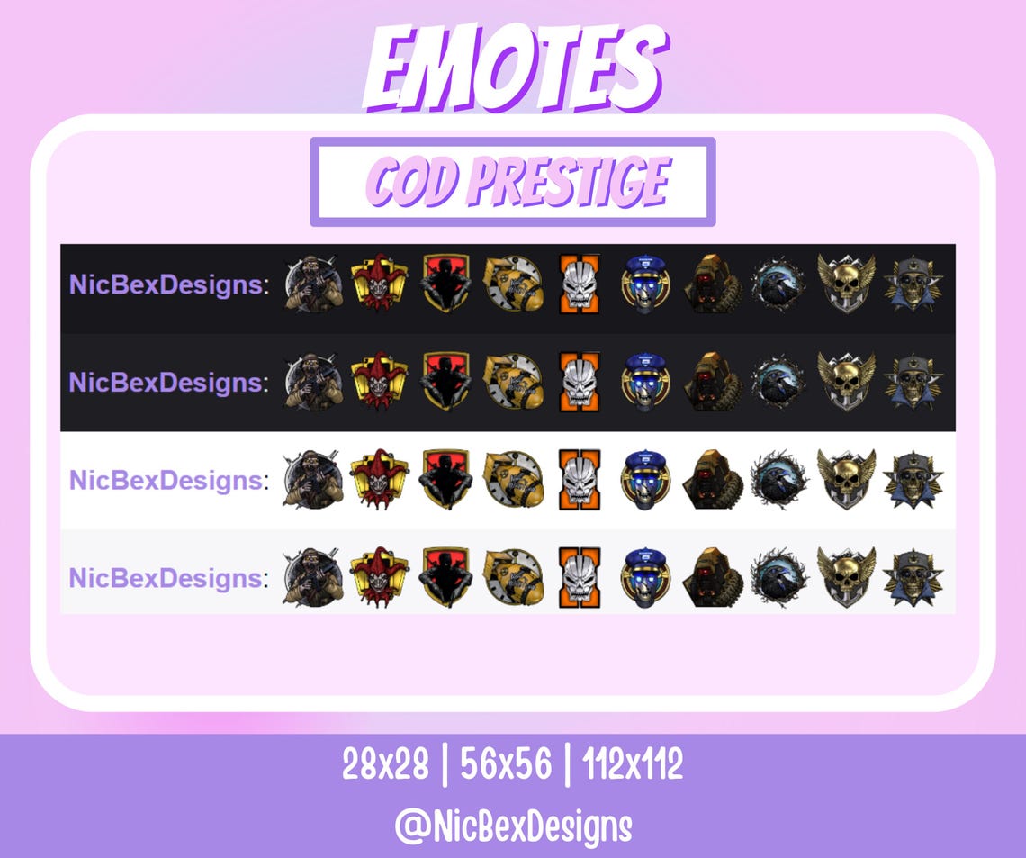 Cod Twitch Sub Badges & Emotes / Warzone Sub Badges / Twitch Stream ...
