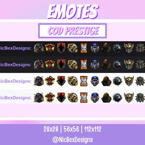 Cod Twitch Sub Badges & Emotes / Warzone Sub Badges / Twitch Stream ...