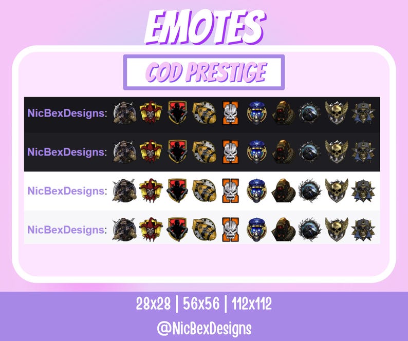 Cod Twitch Sub Badges & Emotes / Warzone Sub Badges / Twitch Stream ...