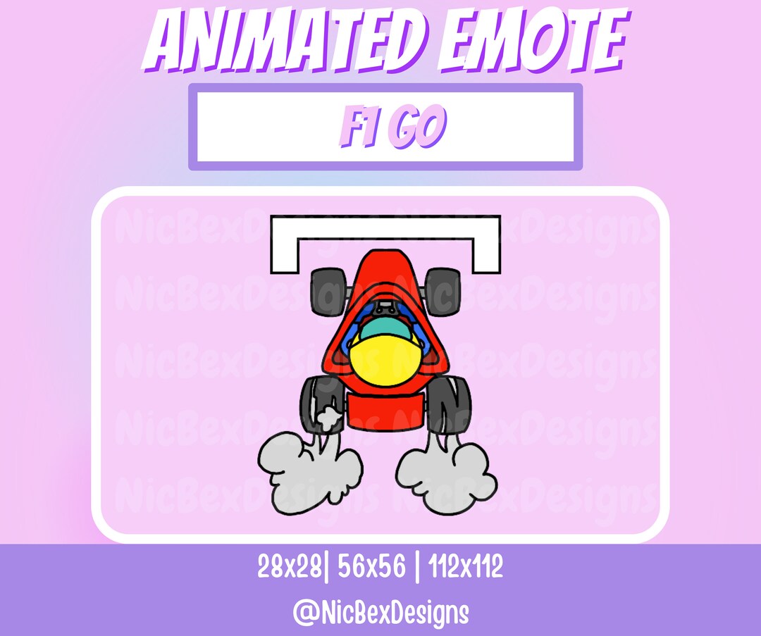 F1 Animated Twitch Emote / Streamer / Youtube / Cheer Badges ...