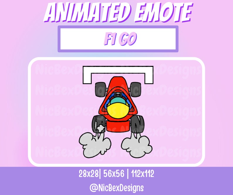 F1 Animated Twitch Emote / Streamer / Youtube / Cheer Badges ...