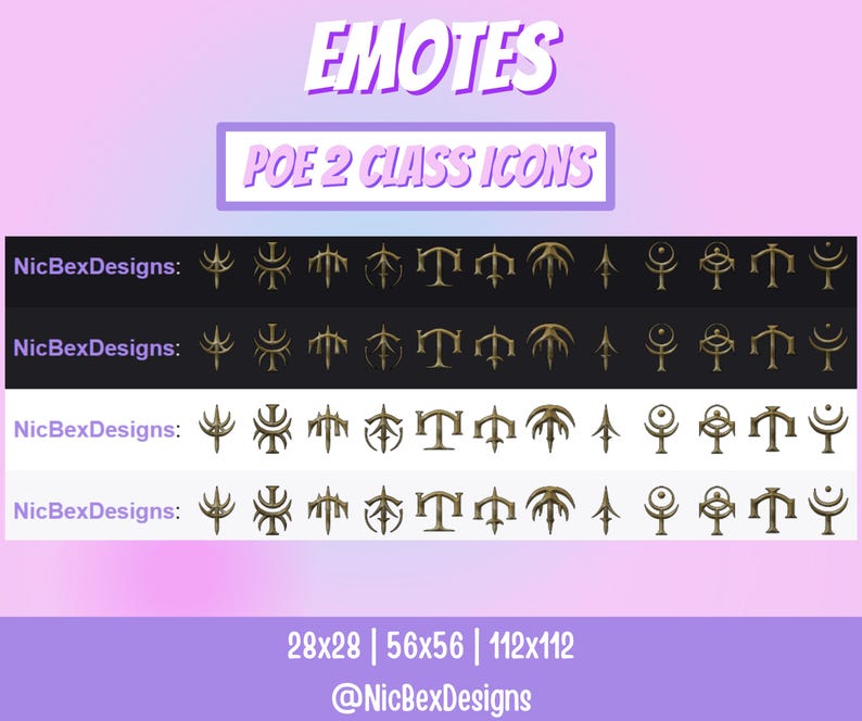 Poe Twitch Sub Badges / Poe 2 Sub Badges / Bit Badges / Streamer ...