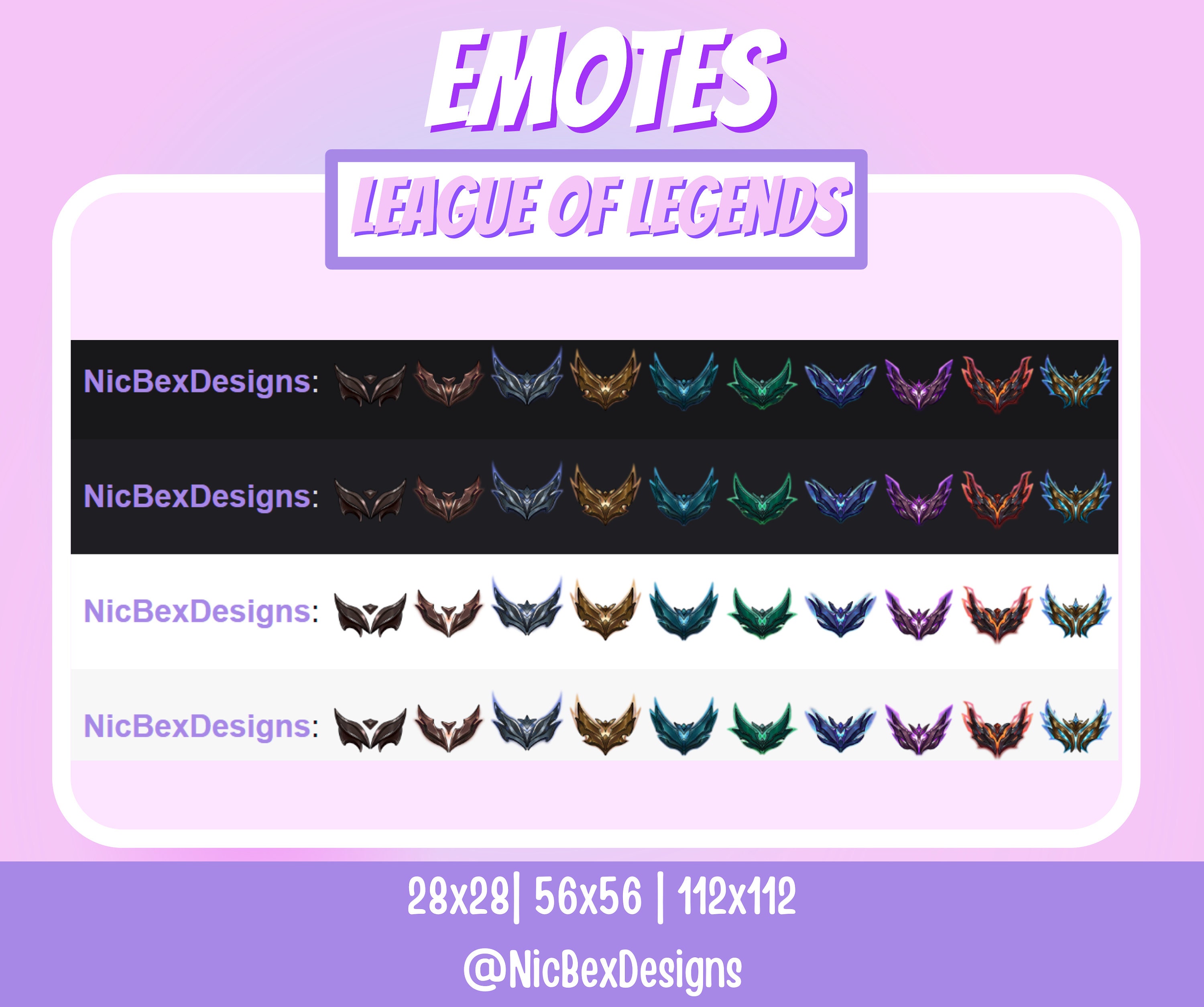 League of Legends Twitch Sub Badges & Emotes / Bit Badges / Lol Ranks ...