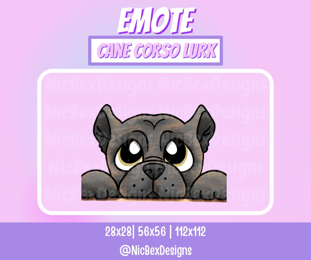 Cane Corso Twitch Emote / Bit Badges / Streamer / Youtube / Stream ...