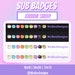 Kawaii Sheep Twitch Sub Badges / Bit Badges / Youtube / Palworld / Cute ...