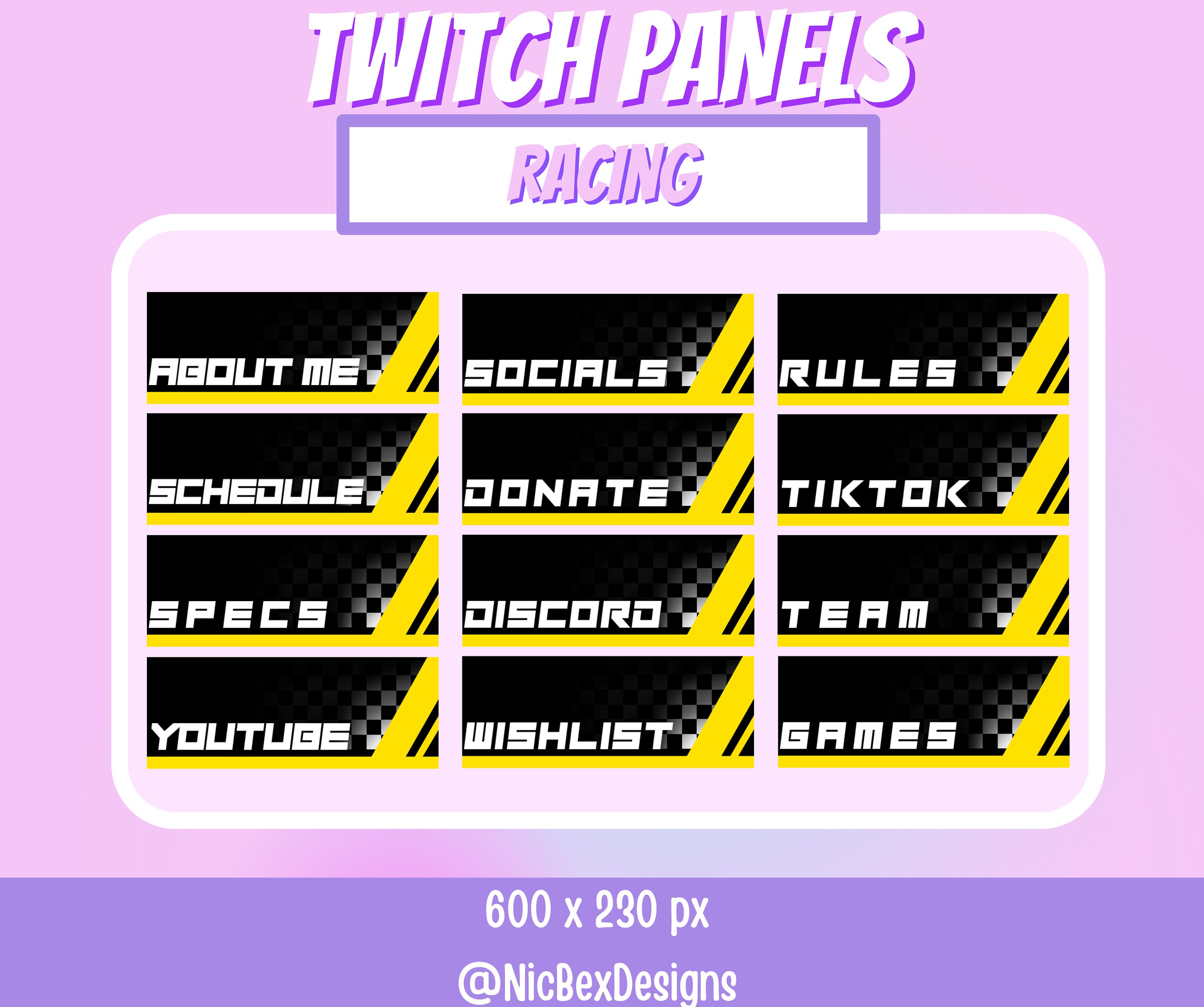 F1 Racing Twitch Panels / Streamer / Youtube / Cheer Badges / Twitch ...