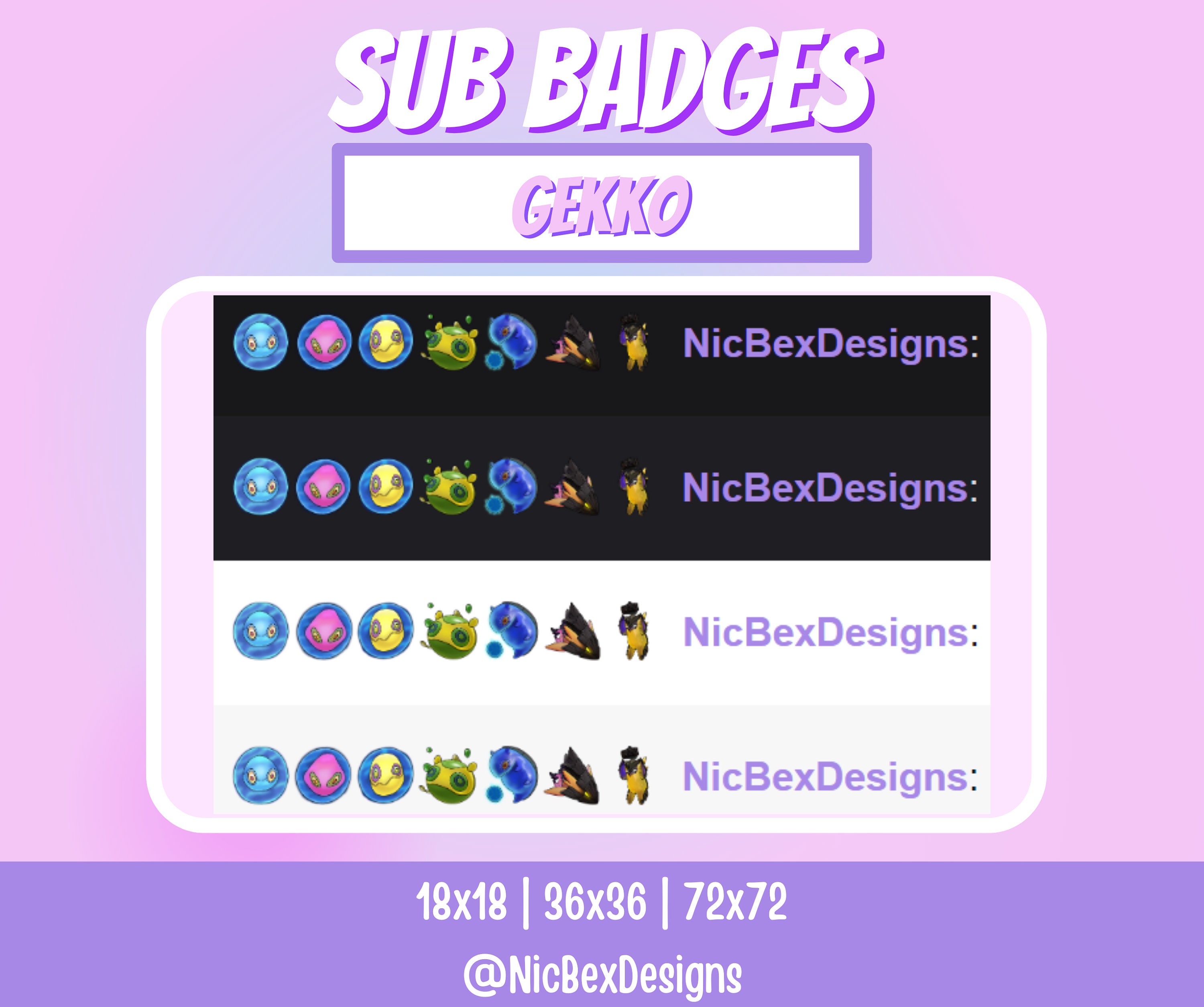 Valorant Twitch Sub Badges & Emotes / Bit Badges / Gekko Emotes ...