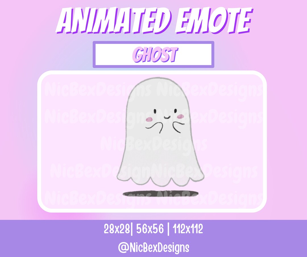 Ghost Twitch Animated Emote / Streamer / Youtube / Animated Emote ...