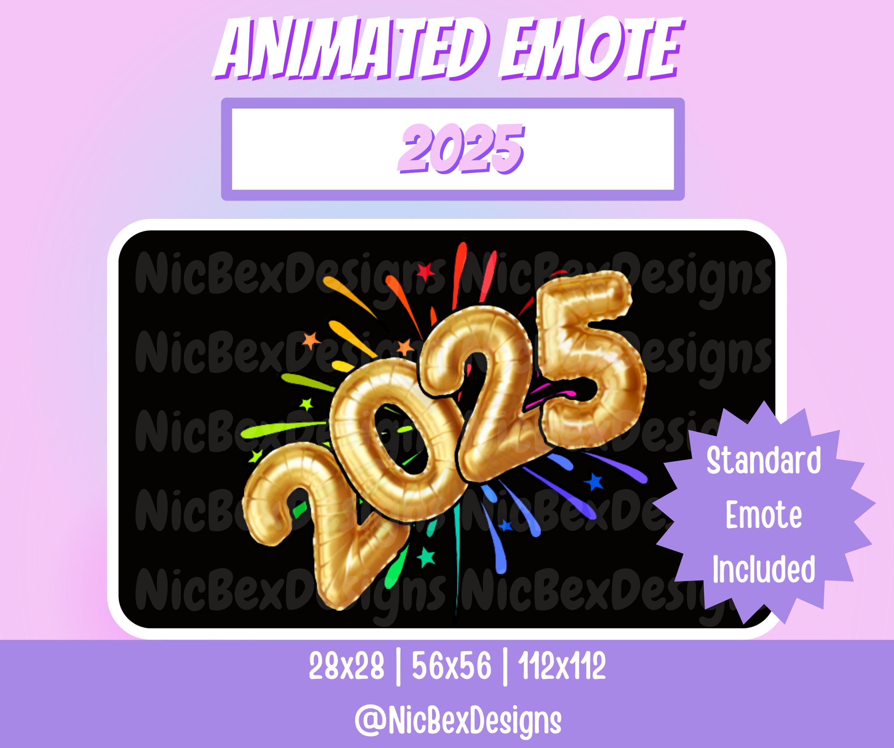 2025 Twitch Animated Emote / Streamer / Youtube / 2025 Animated Emote ...
