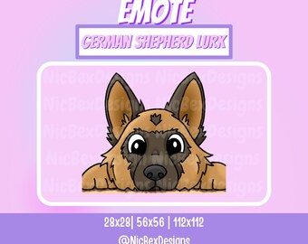 German Shepherd Lurk Twitch Emote / Streamer / Youtube / Dog Emote ...
