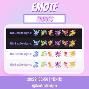 Fairy Twitch Sub Badges & Emotes / Bit Badges / Streamer / Youtube ...