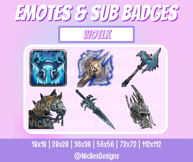 World of Warcraft Twitch Sub Badges & Emotes / Bit Badges / - Etsy ...