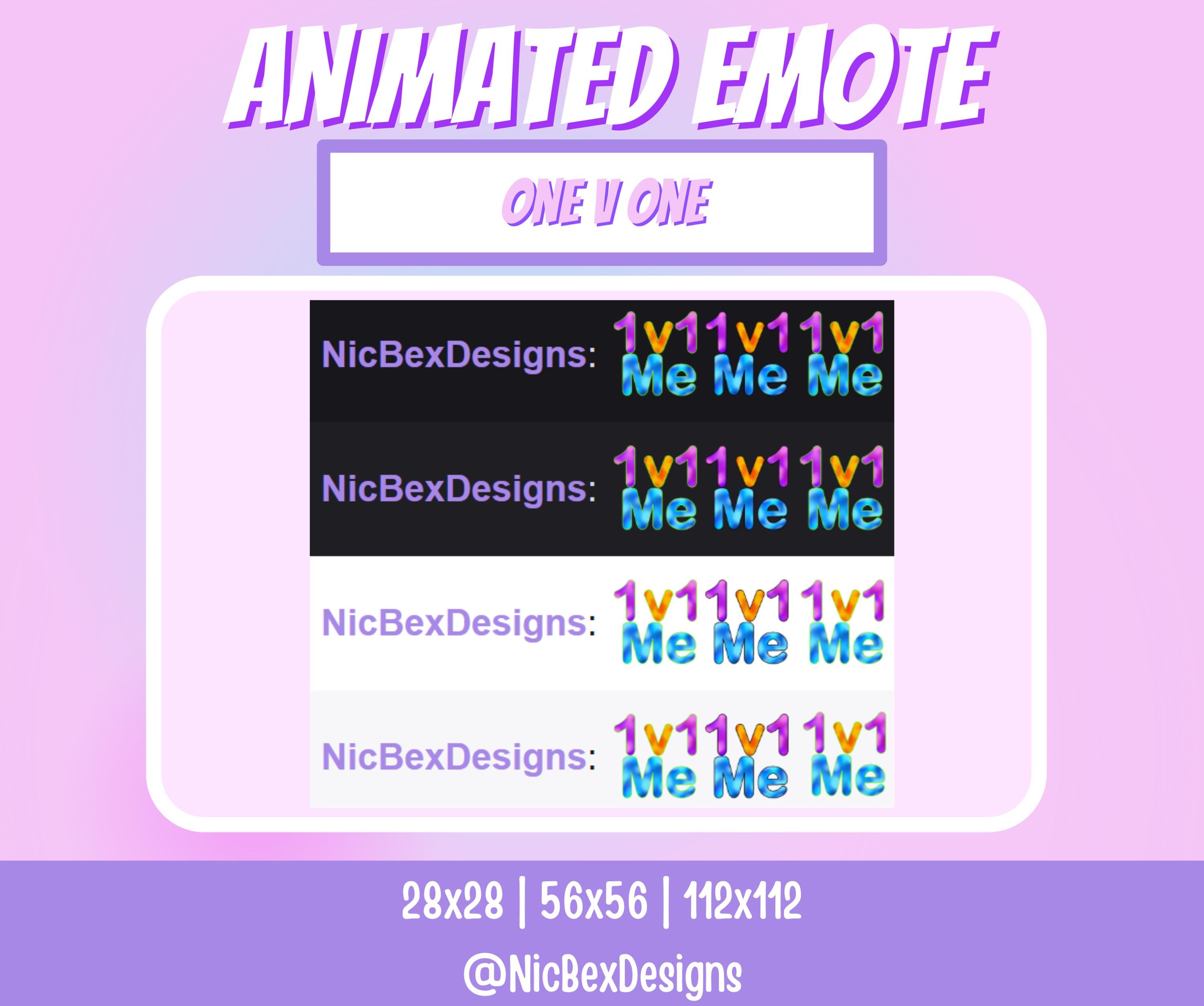 1v1 Me Twitch Animated Emote / Streamer / Youtube / Funny Twitch Emote ...