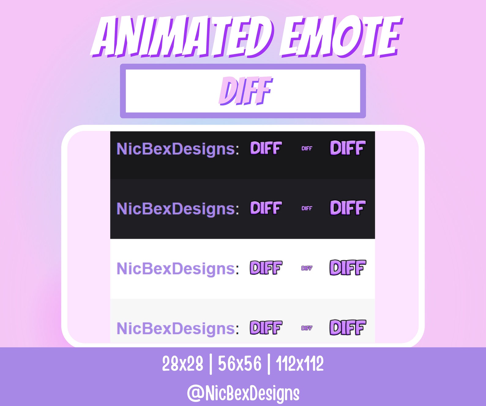 Diff Twitch Animated Emote / Streamer / Youtube / Diff Animated Emote ...