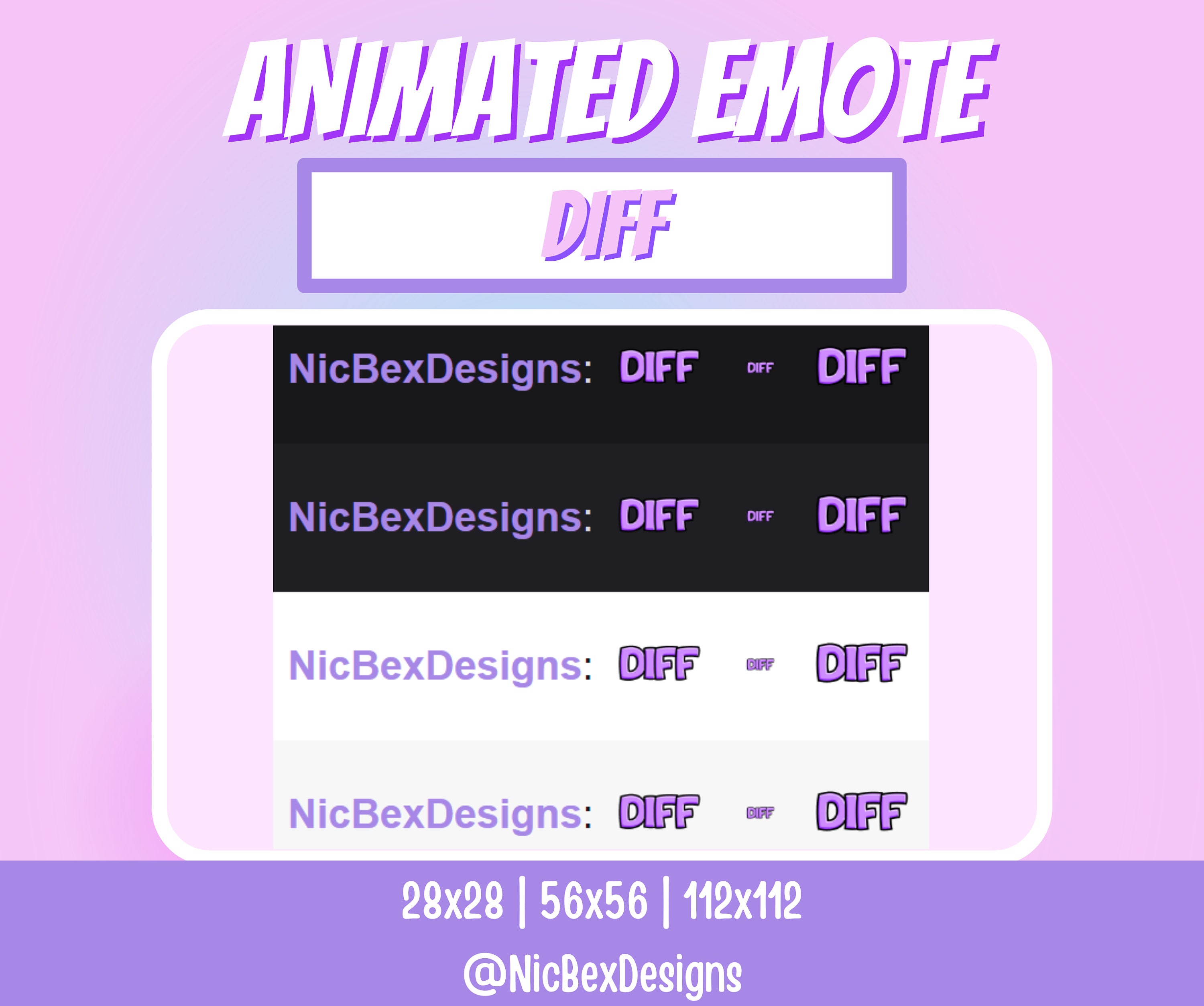 Diff Twitch Animated Emote / Streamer / Youtube / Diff Animated Emote ...