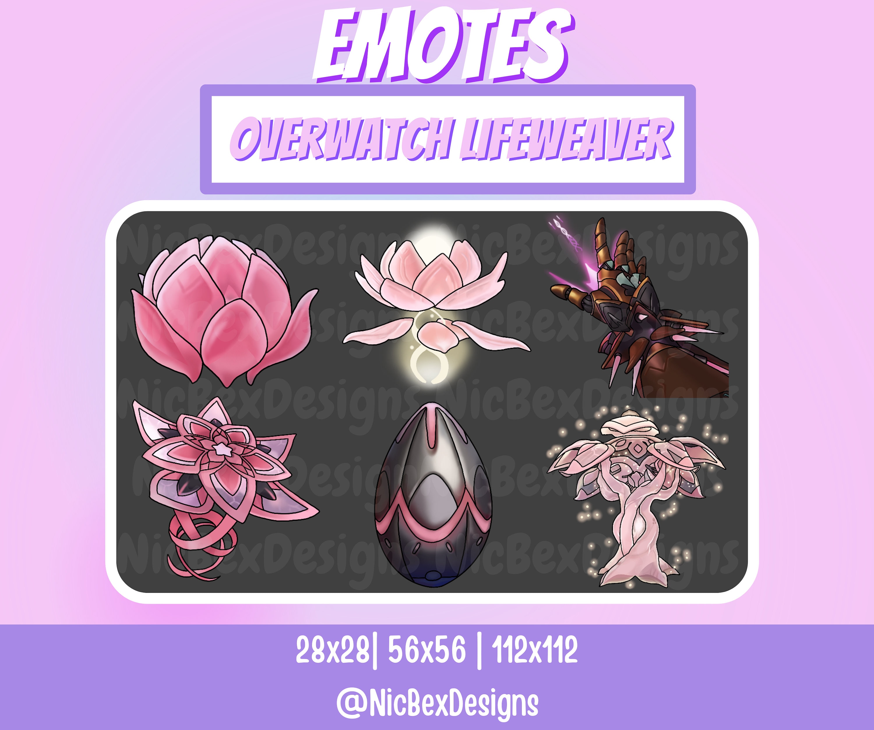 Overwatch Lifeweaver Twitch Emote Pack / Bit Badges / Streamer ...