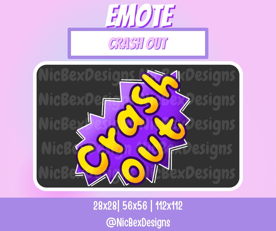 Crash Out Twitch Emote / Streamer / Youtube / Rage Emote / Crash Out ...