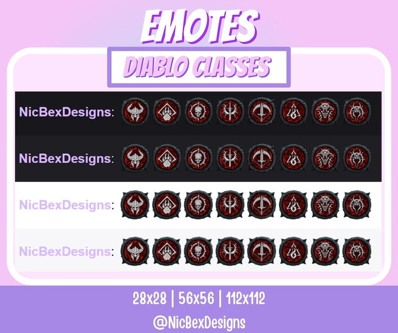 Diablo Sub Badges & Emotes / Bit Badges / Youtube / Twitch Emotes / Sub ...