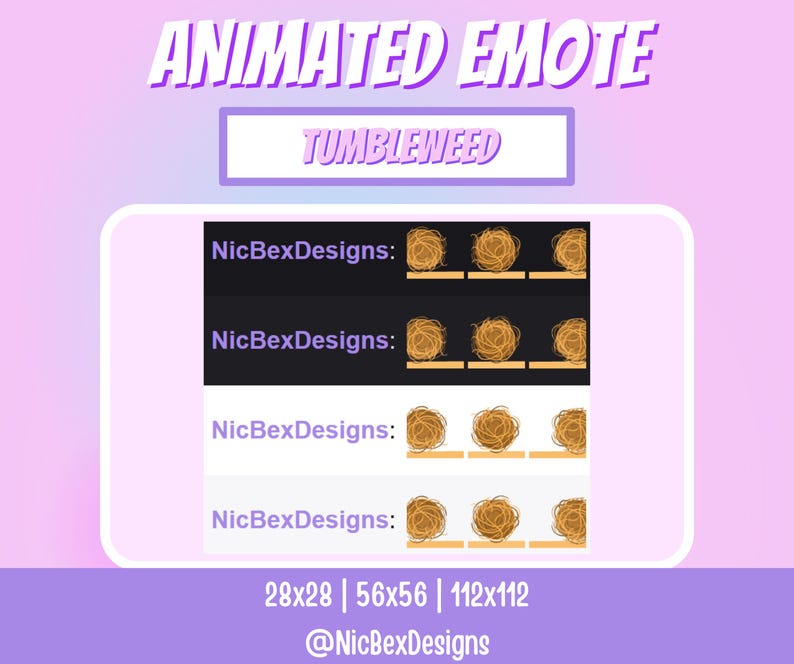 Tumbleweed Twitch Animated Emote / Streamer / Youtube / Funny Twitch ...