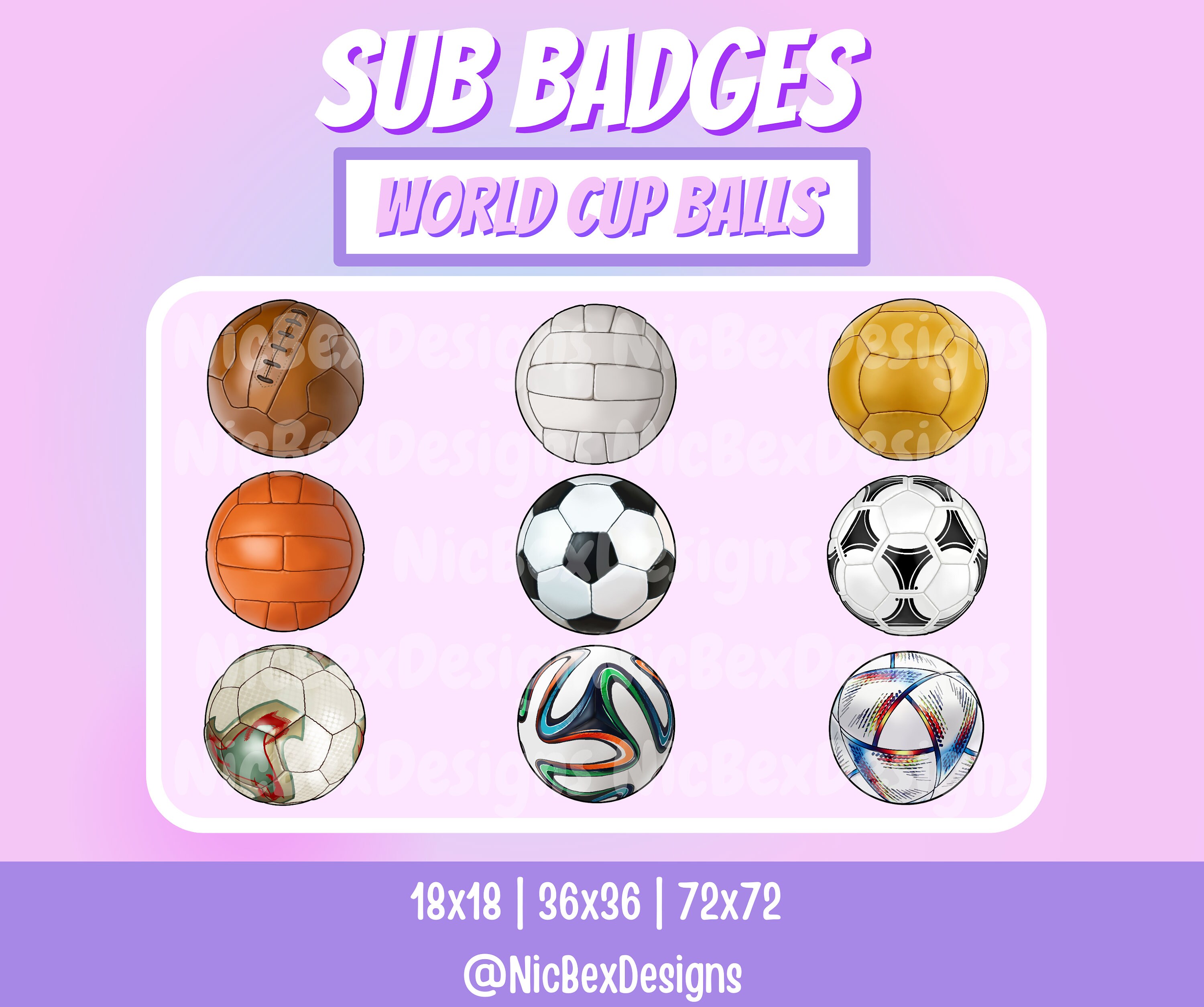 Football Twitch Sub Badges / Bit Badges / Streamer / Youtube / Cheer ...