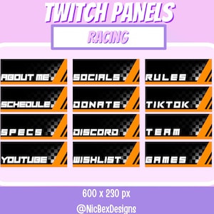 F1 Racing Twitch Panels / Streamer / Youtube / Cheer Badges / Twitch ...