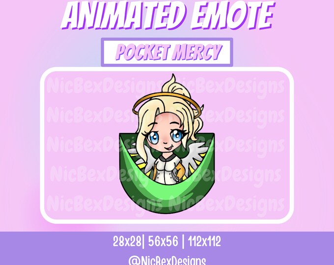 Mercy Overwatch Animated Twitch Discord Emote Pack (nice Rez) - Etsy ...