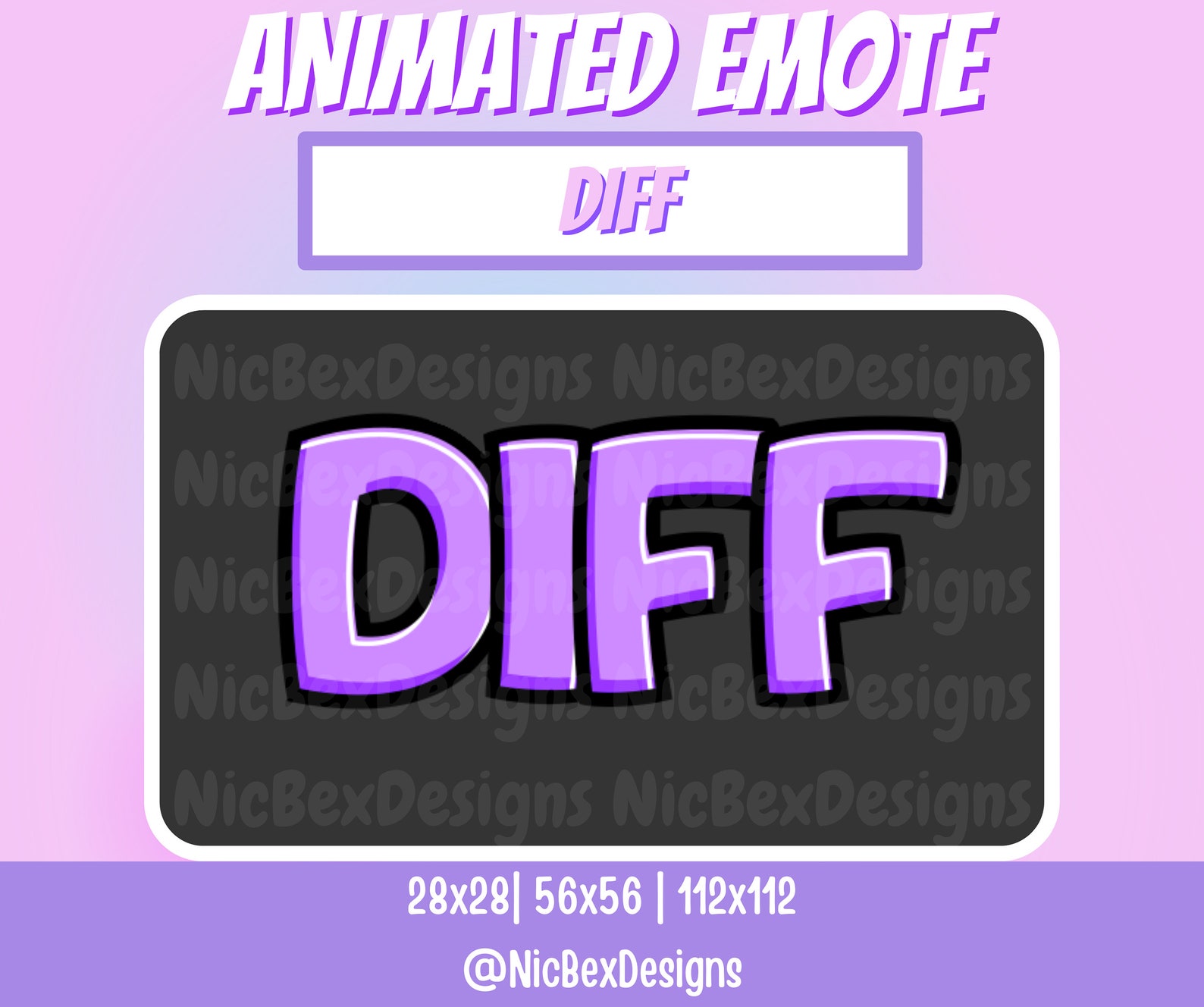 Diff Twitch Animated Emote / Streamer / Youtube / Diff Animated Emote ...