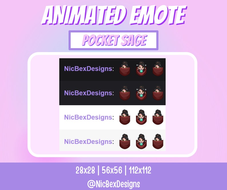 Pocket Sage Valorant Twitch Animated Emote / Streamer / Youtube / Sage ...
