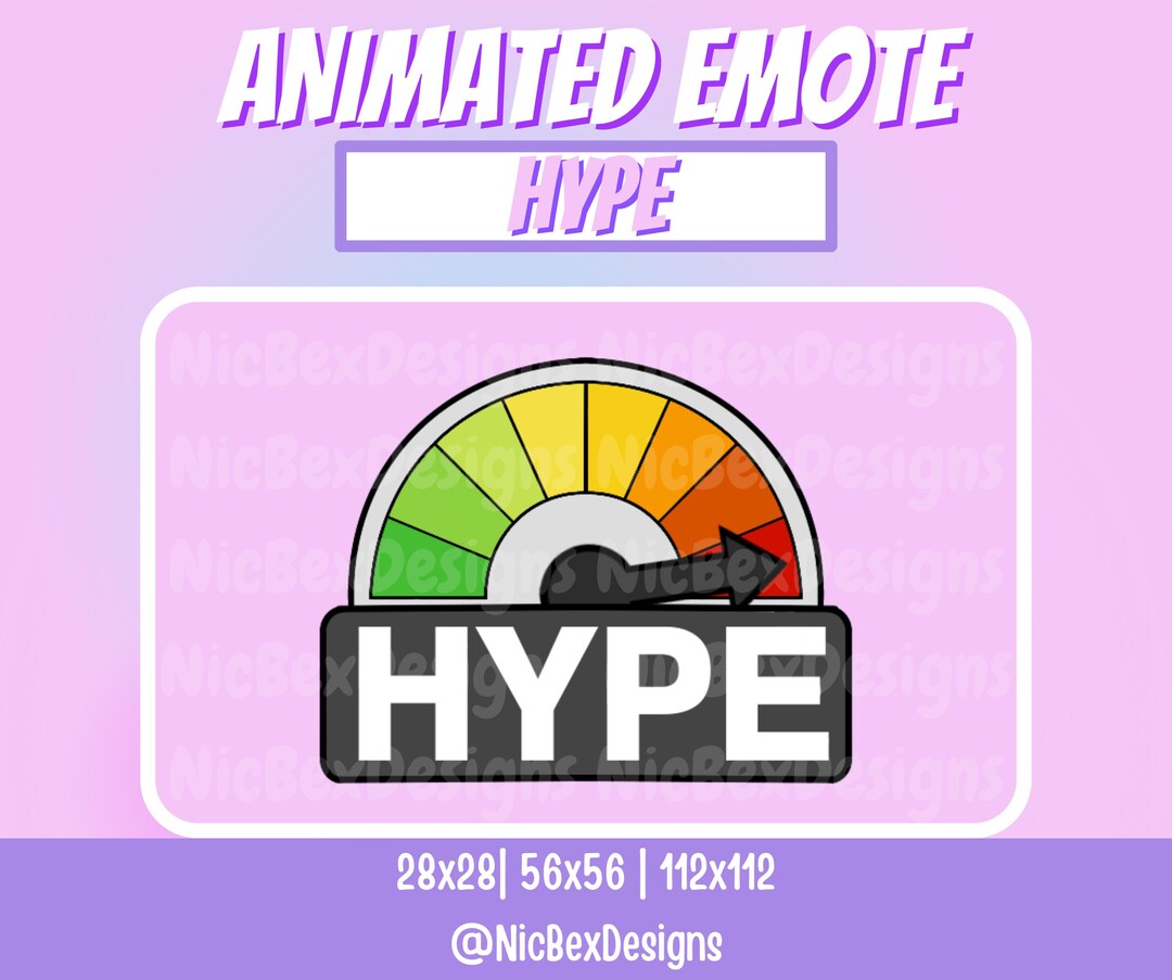 Hype Twitch Animated Emote / Streamer / Youtube / Hype Meter Emote ...