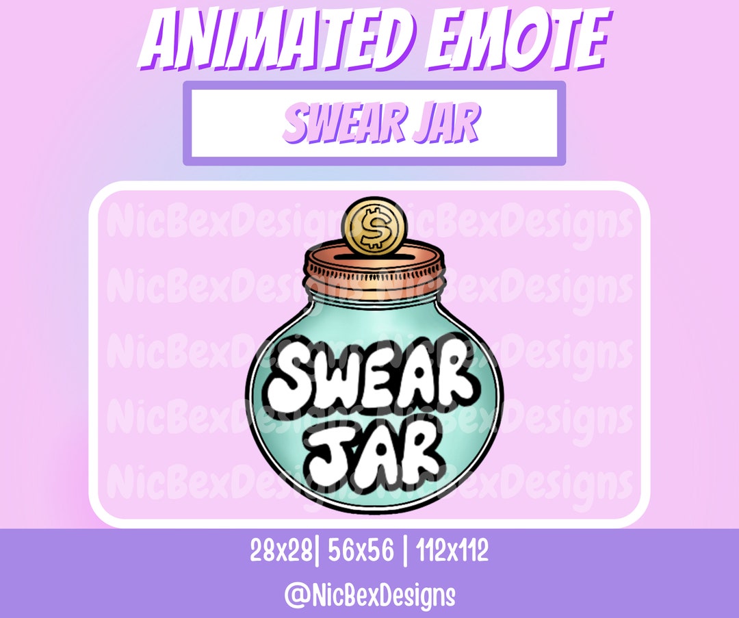 Swear Jar Twitch Animated Emote / Streamer / Youtube / Swear Jar ...