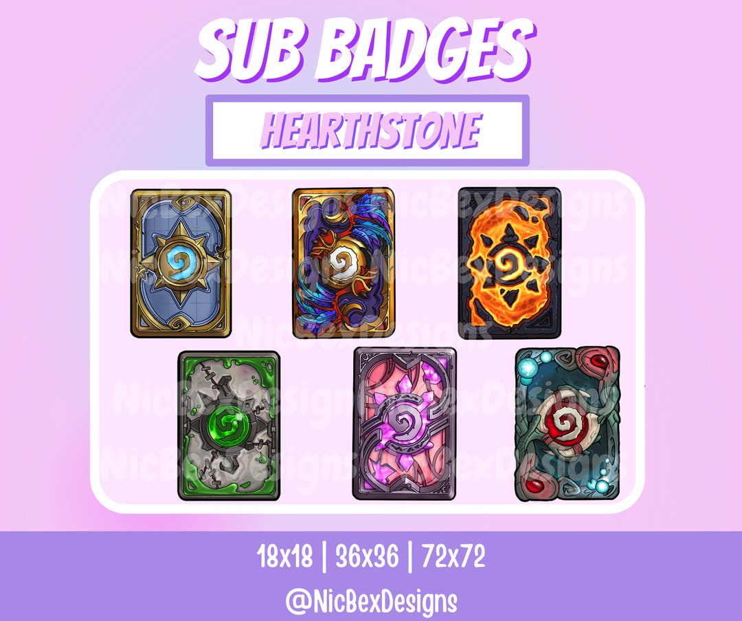 Hearthstone Twitch Sub Badges / Bit Badges / Streamer / Youtube/ Cheer ...
