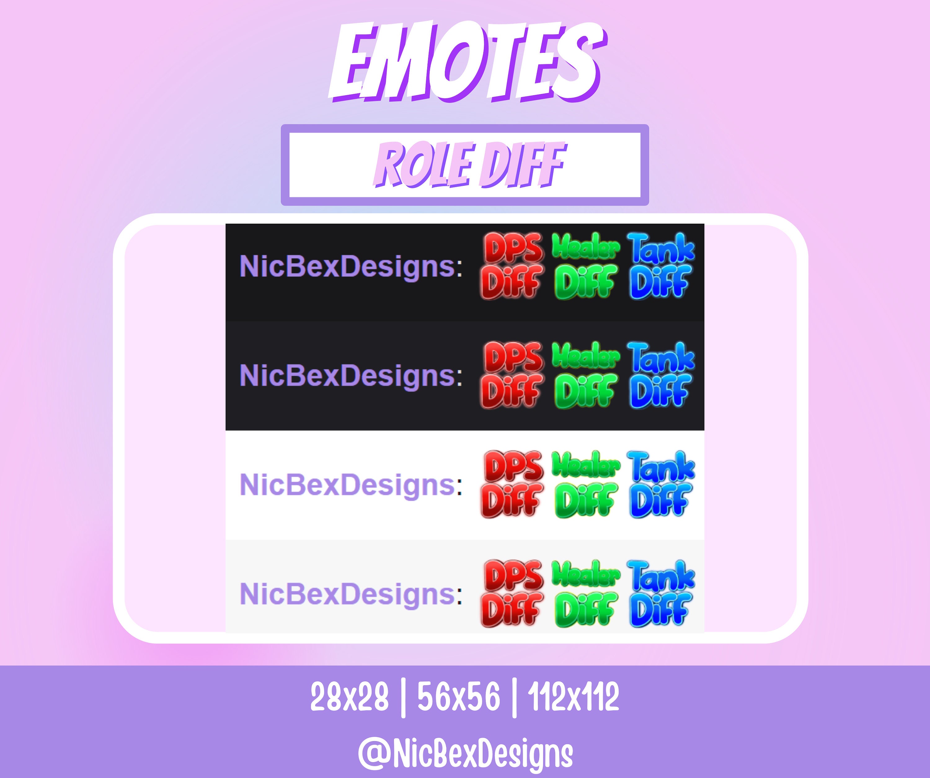 Role Diff Twitch Emotes / Bit Badges / Streamer / Youtube / Cheer ...