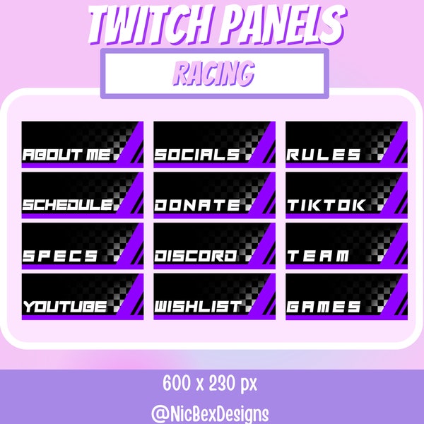 Racing Twitch Overlay - Etsy