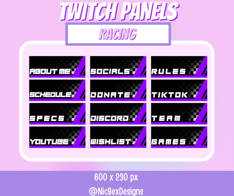 F1 Racing Twitch Panels / Streamer / Youtube / Cheer Badges / Twitch ...