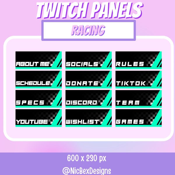 Racing Twitch Overlay - Etsy